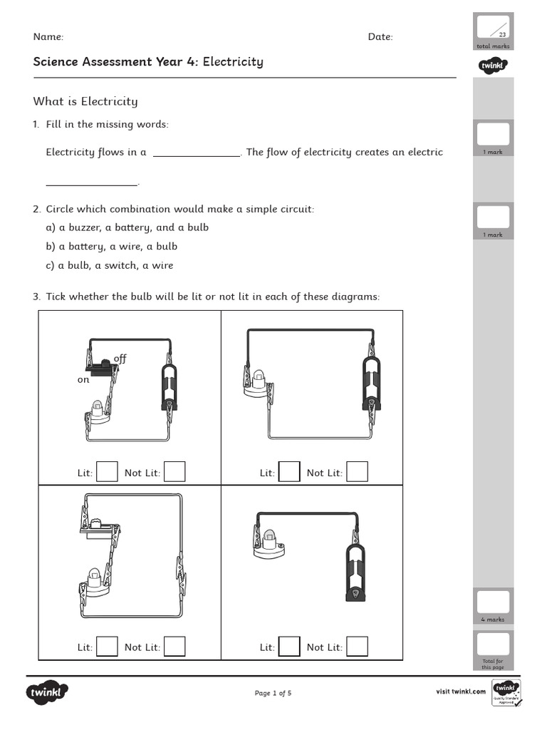 electricity-assessment | PDF | Electricity | Switch