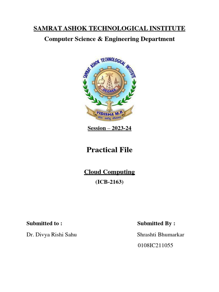 Cloud Computing Practical | PDF | Cloud Computing | Software As A Service
