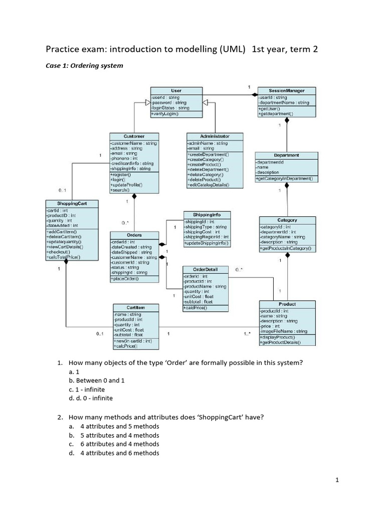 MOCK_EXAM_INTRODUCTION_TO_MODELING | PDF | Use Case | Health Care
