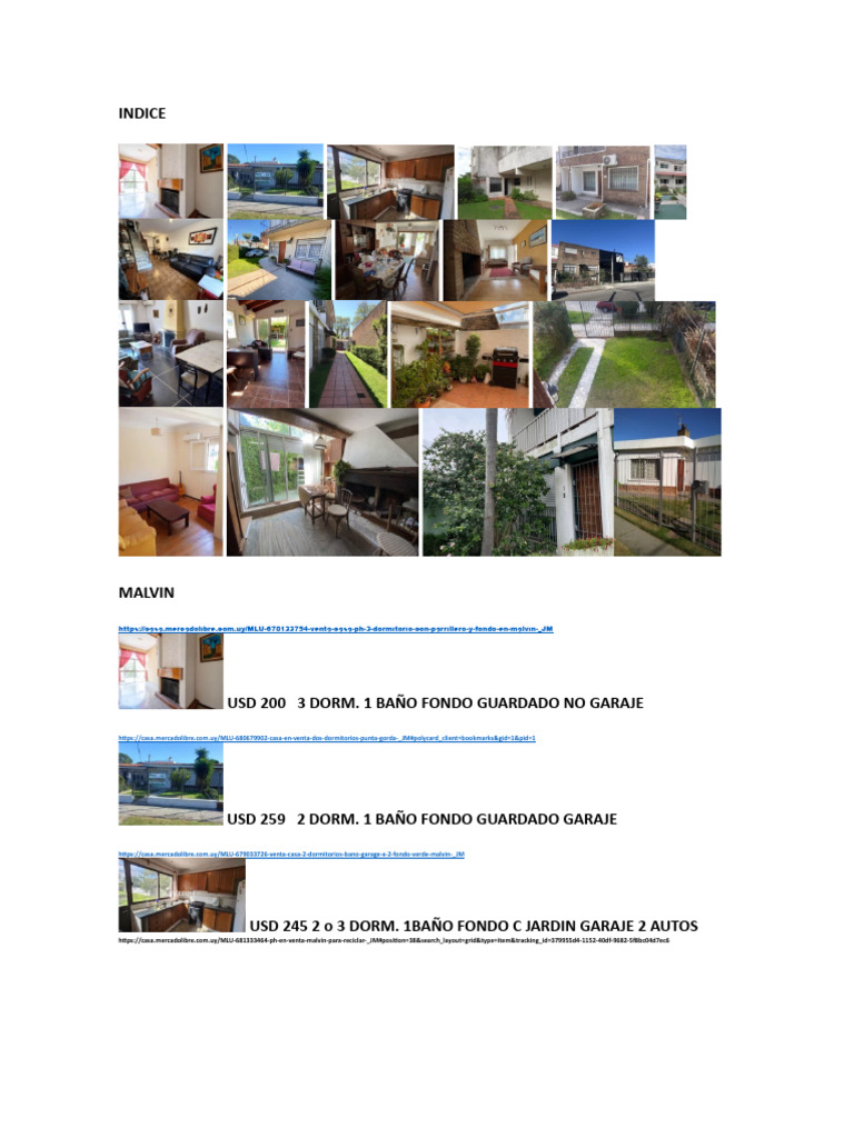 Lista de Casas | PDF