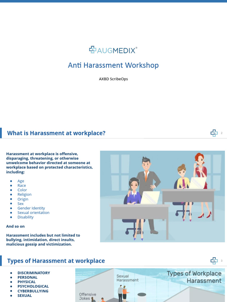 Anti Harassment Policy in Workplace | PDF | Harassment | Sexual Harassment