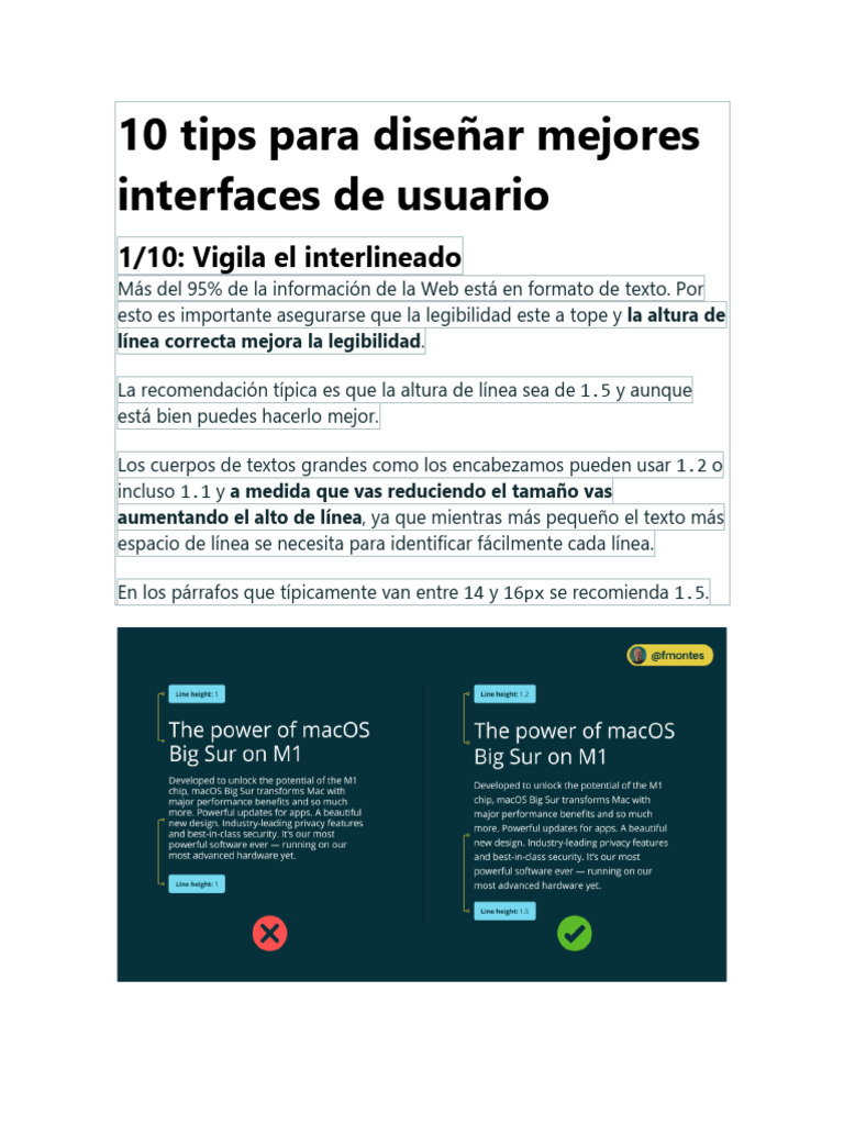 Tips para Diseñar Mejores Interfaces de Usuario | Descargar gratis PDF | Color | Informática