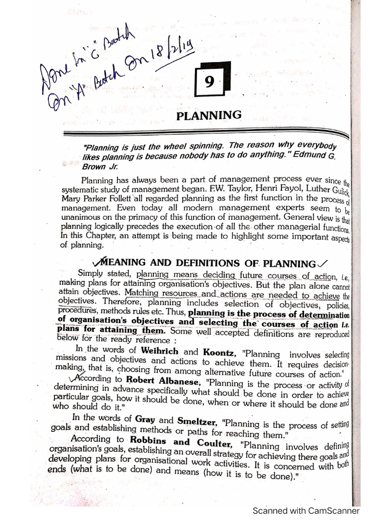 Planning Unit 2 | PDF