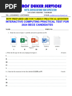 BECE 2025 Computing Mock Exam Guide | PDF | Computer Data Storage ...