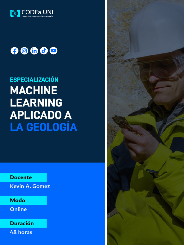 Brochure Machine Learning Aplicado A La Geologia | PDF | Aprendizaje ... Brochure Machine Learning Aplicado A La Geologia | PDF | Aprendizaje ...