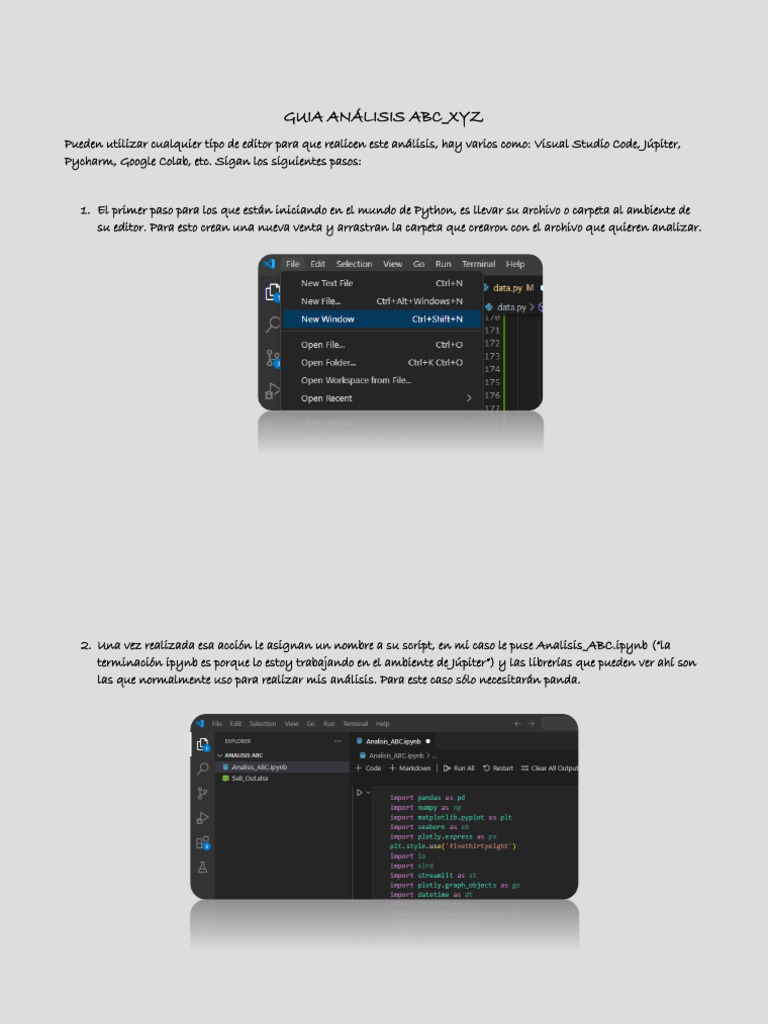 Clasificación ABC-XYZ Con Python | PDF | Archivo de computadora | Bases ...