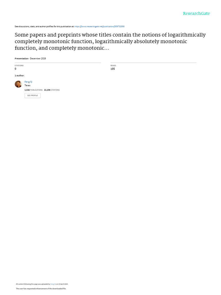 LCMF-Papers | PDF | Function (Mathematics) | Logarithm