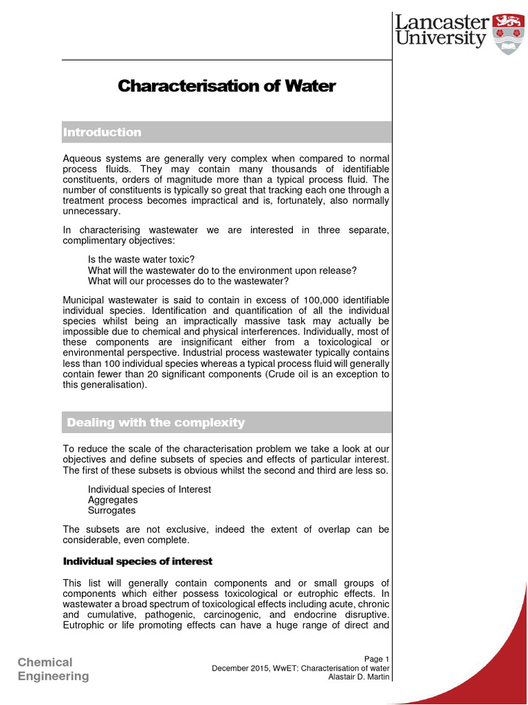 Characterisation of Water (Notes) | Download Free PDF | Mole (Unit ...