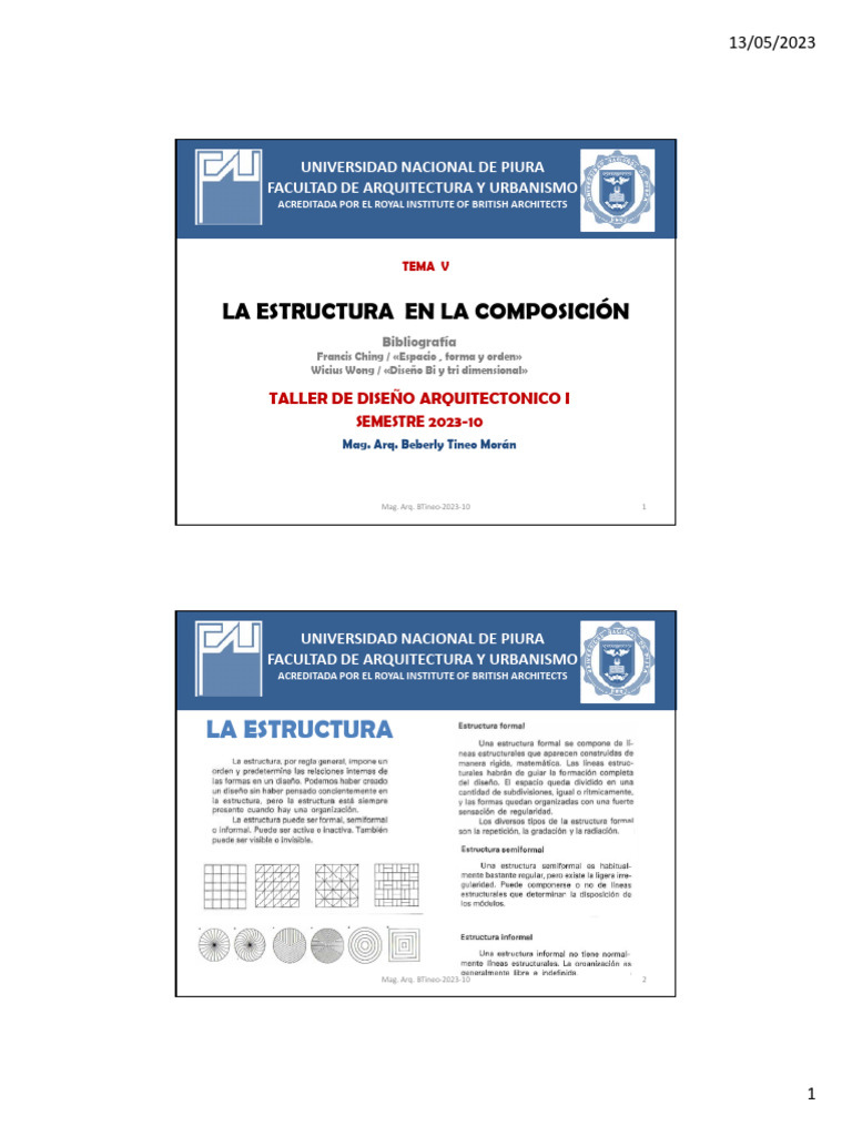 Modulo 5 - La Estructura en La Composicion - 2023 | PDF | Geometría