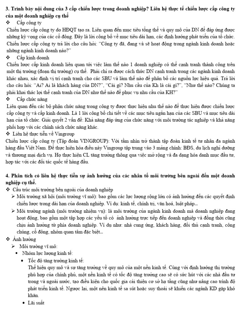 câu hỏi 2 - QTCL | PDF