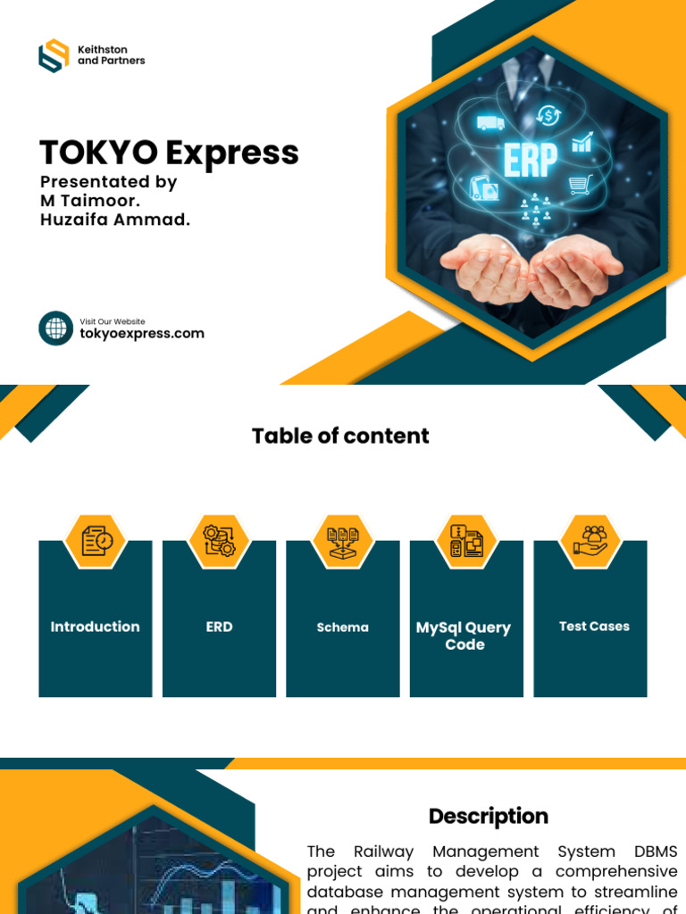 White And Orange Modern Professional Enterprise Resource Planning