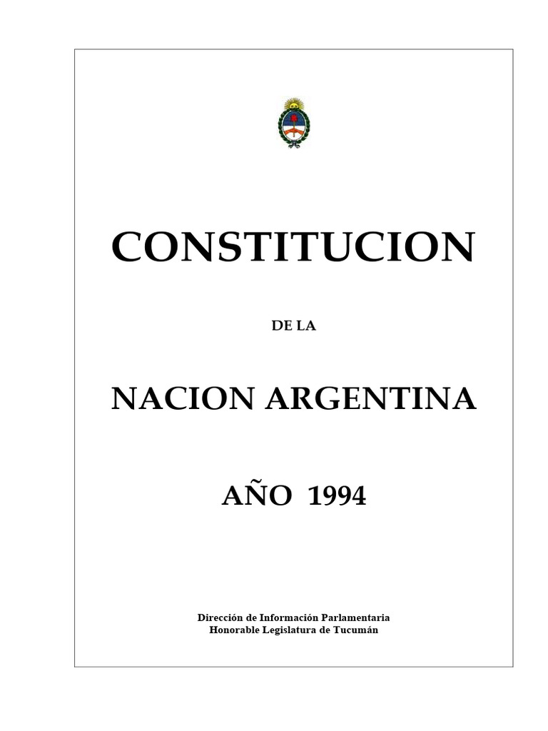 Constitución Nacional Pdf Legislador Convenio Europeo De Derechos