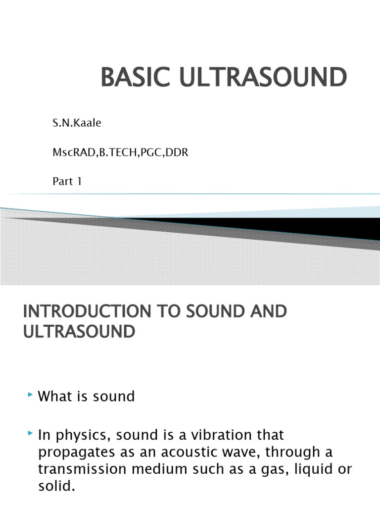 Understanding Sound and Ultrasound Basics | PDF | Sound | Waves