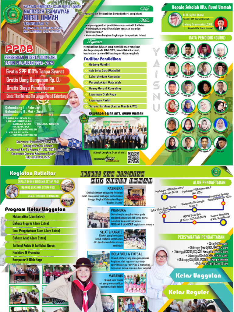 Pendaftaran Siswa Baru MTS Nurul Ummah | PDF
