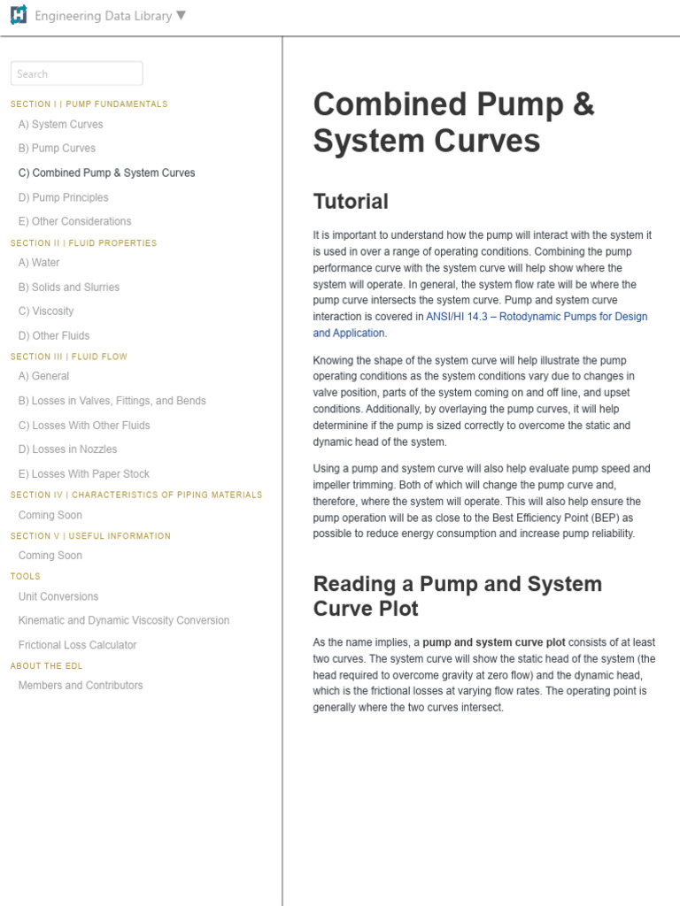 Pump and System Curve Basics | PDF | Pump | Valve