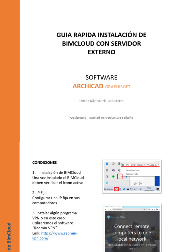 Guia Rapida Instalación Bim Cloud-Radmin VPN | PDF | Cortafuegos (informática) | Red privada virtual