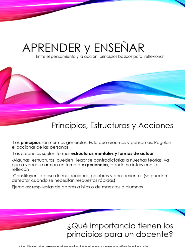 Principios Básicos Del Aprendizaje y La Enseñanzacomo Aprendemos | PDF | Aprendizaje | Enseñando