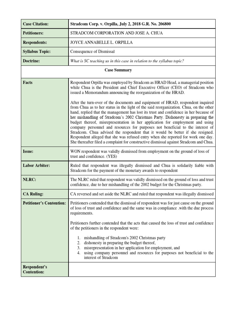 Stradcom Corp. v. Orpilla, July 2, 2018 | PDF | Justice | Crime & Violence