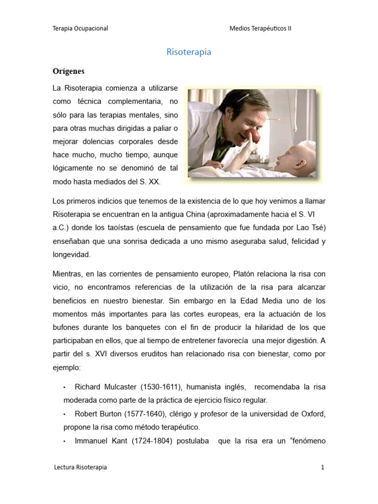 Lectura Risoterapia | PDF | La risa | Cerebro