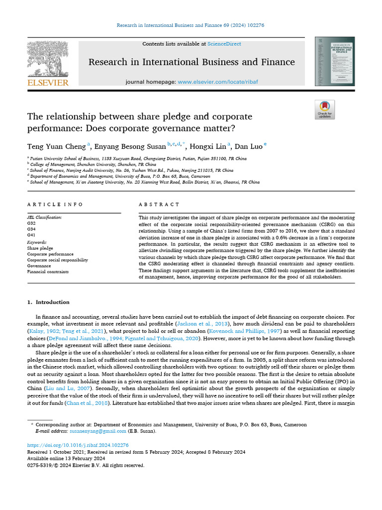 Teng Yuan Cheng Et Al 24 | PDF | Corporate Social Responsibility ...