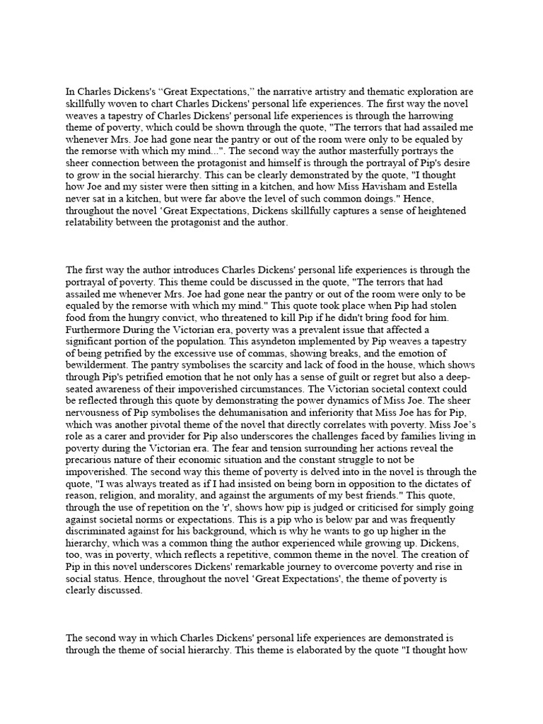 ANALYSIS | PDF | Estella (Great Expectations) | Great Expectations