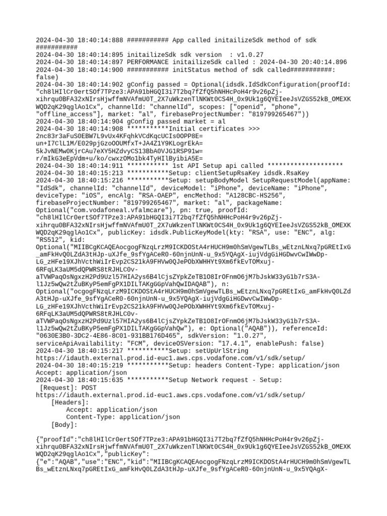 Id SDK Logs | Download Free PDF | Ios | Secure Communication