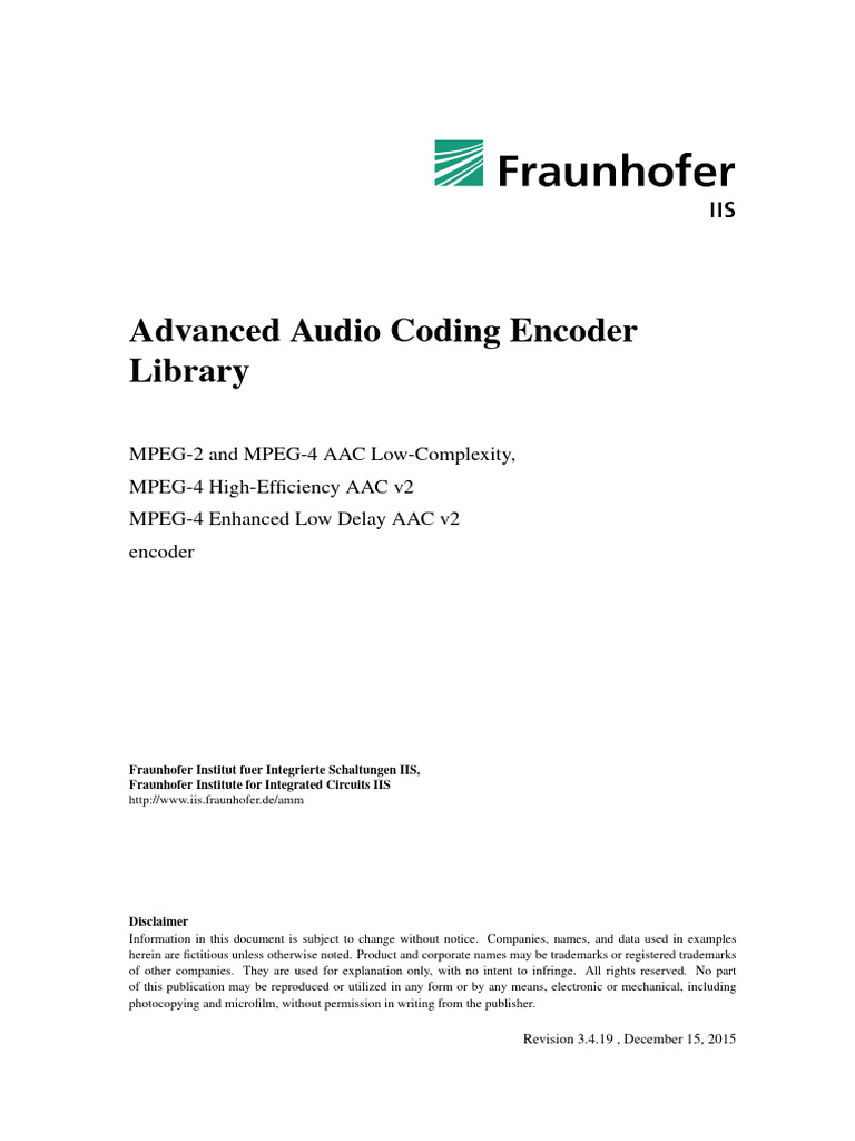 Aac Encoder | PDF | Data Compression | Computer File