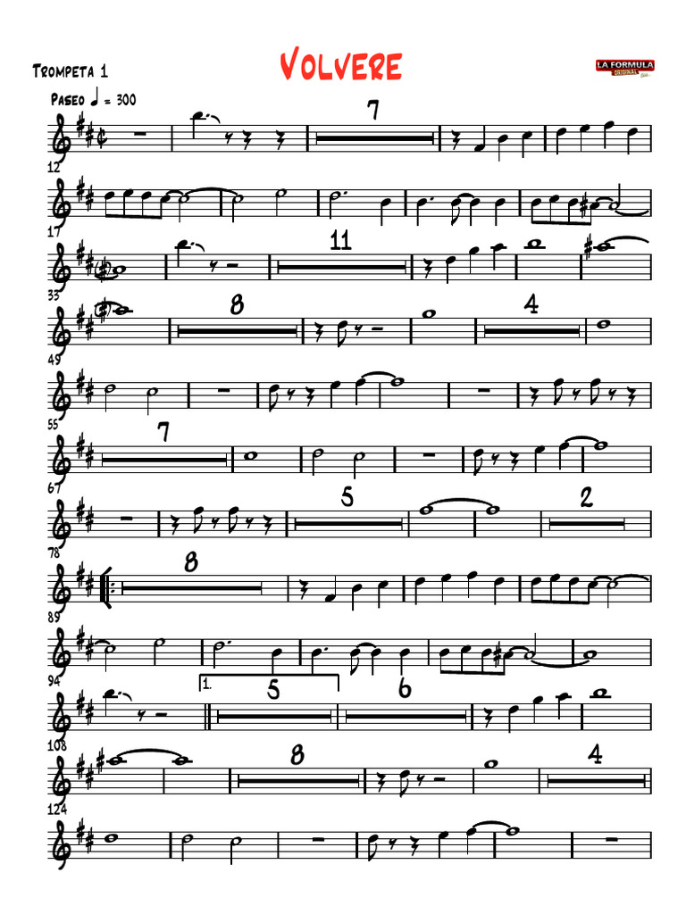 Volvere Trompeta 1 | PDF