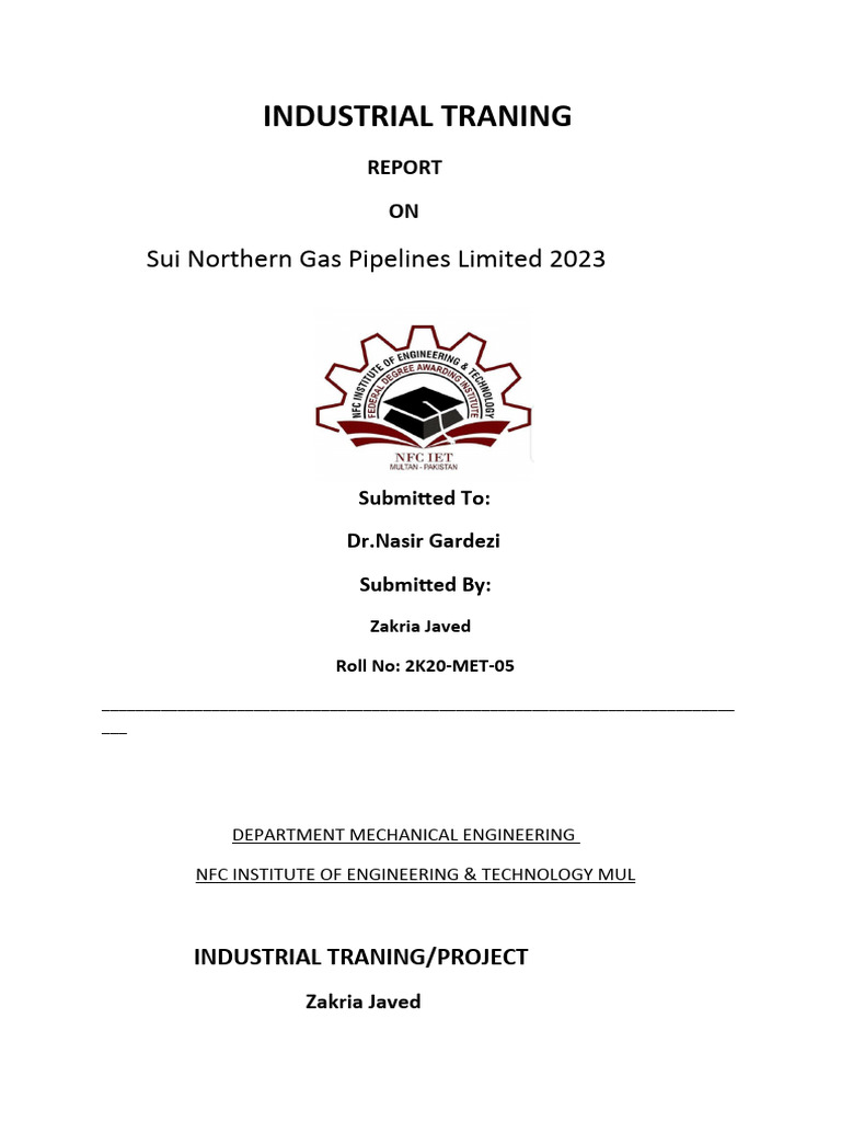 INDUSTRIAL TRANING Report | PDF | Valve | Actuator