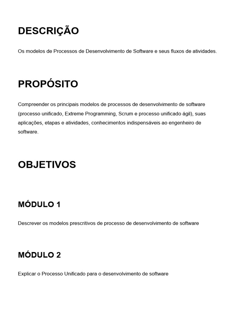 3 - Modelo de Processos de Desenvolvimento de Software | PDF ... 3 - Modelo de Processos de Desenvolvimento de Software | PDF ...