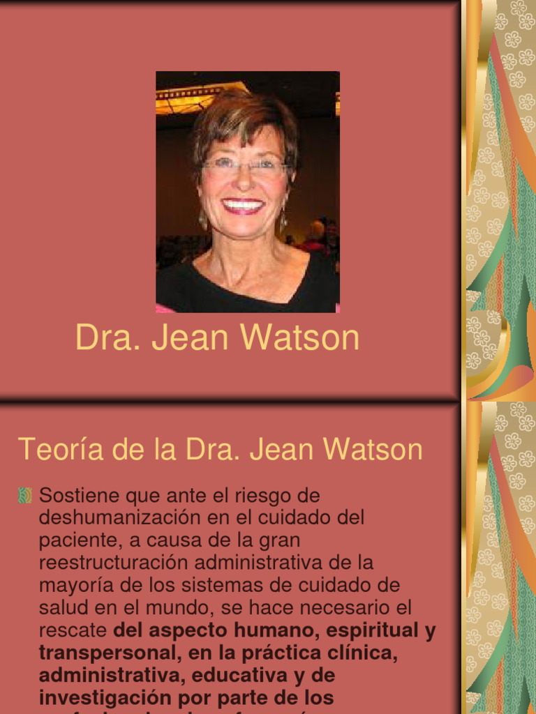 TEORIA_JEAN_WATSON-1 | Descargar gratis PDF | Enfermería | Educación en ...