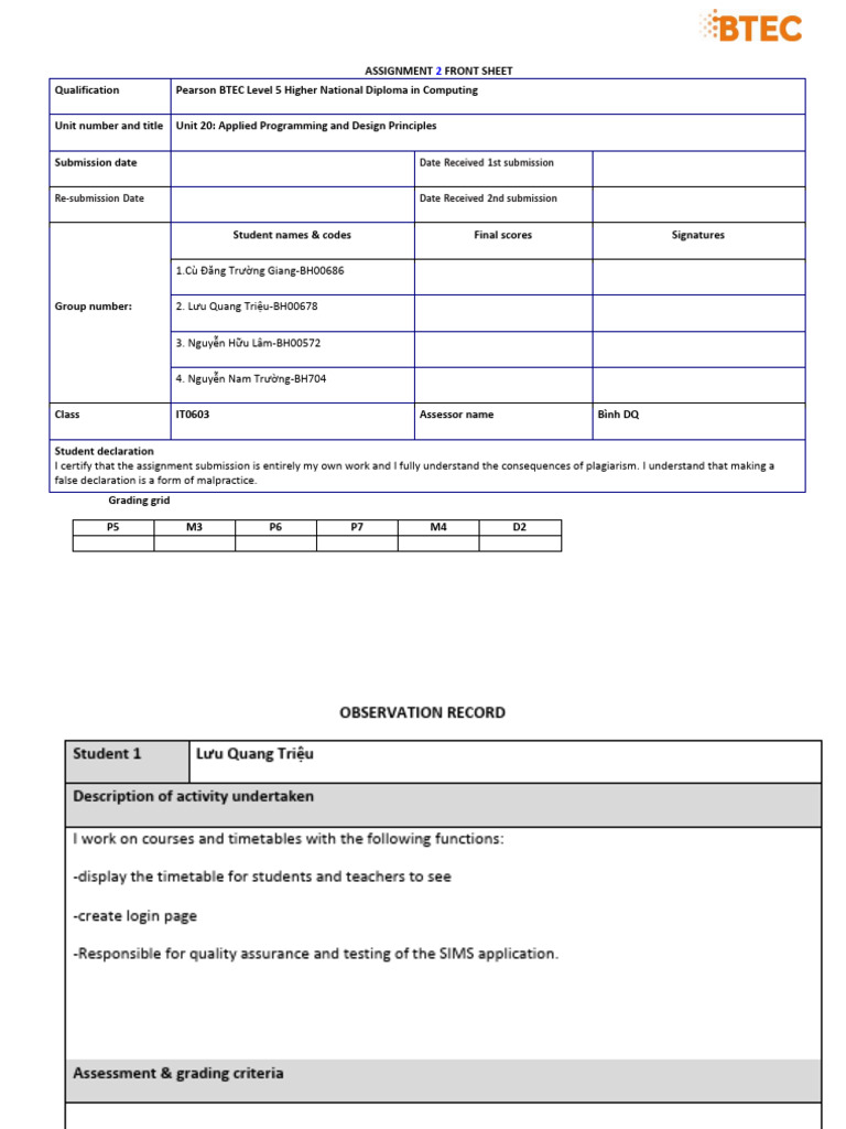 Asm2 1ST Apdp Truongnn BH00704 | PDF | Software Testing | Unit Testing