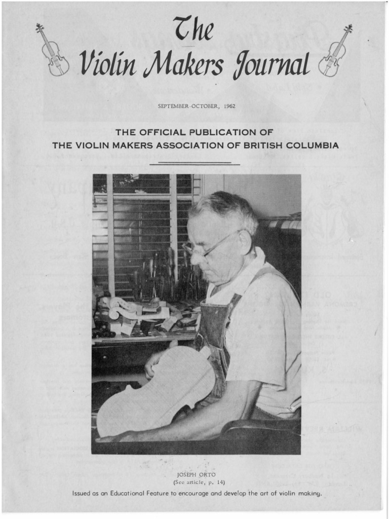 Violin Makers Journal Vol5 No7 September October 1962 | PDF | Violin ...