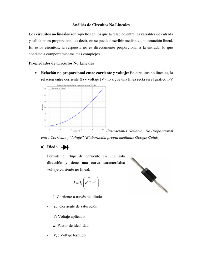 Análisis de Circuitos No Lineales | Descargar gratis PDF | Red ...