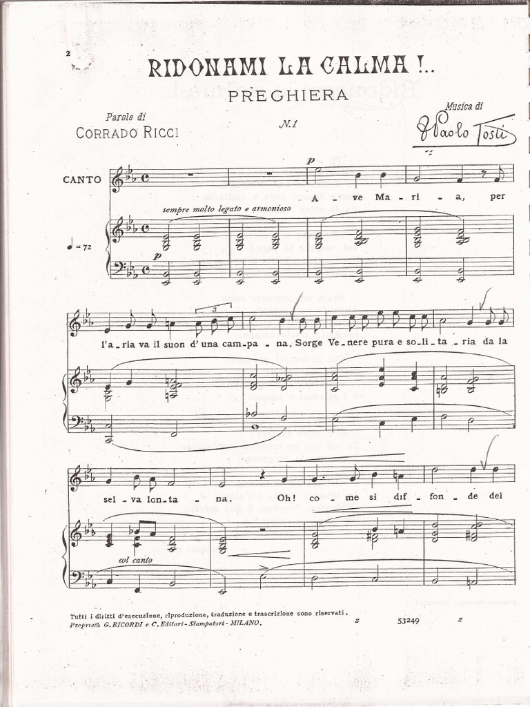 Ridonami La Calma | PDF