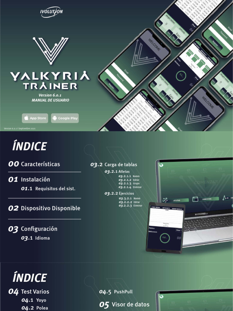 Manual Software Valkyria Septiembre 2021 Interactivo | PDF | Aplicación movil | Fuerza