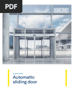 Geze Automatic Sliding Door | PDF | Automatic Transmission | Door