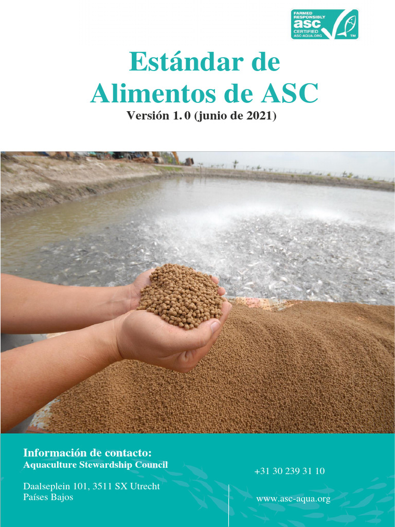 ASC-Feed-Standard v1.0 Spanish | PDF | Alimentos | Trabajador migrante