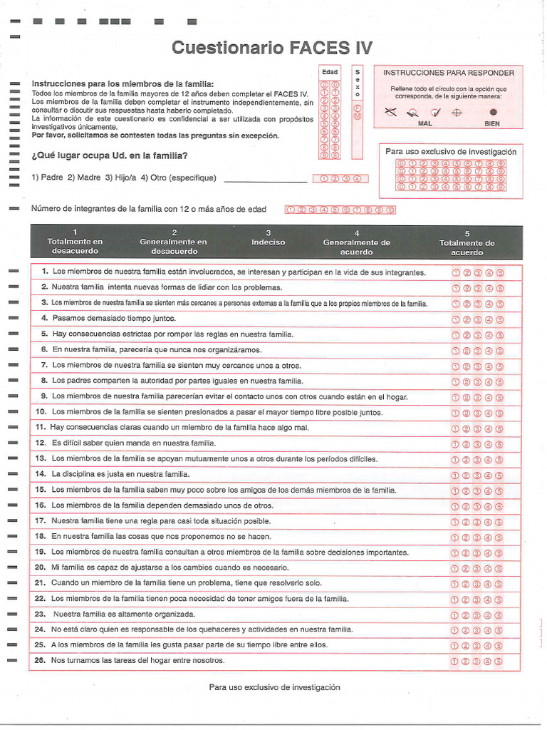 Protocolo FACES IV_1 | PDF