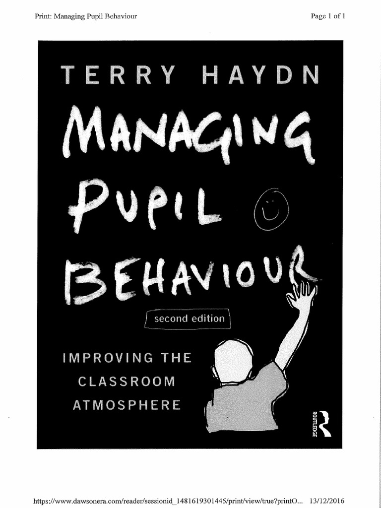 Managing Classroom Behaviour | PDF