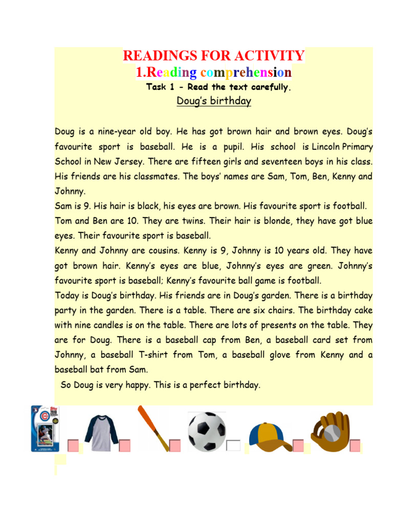Doug's Birthday Party Activities | PDF | Santa Claus