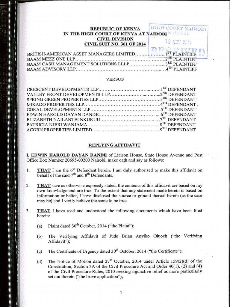 civil-suit-361-replying-affidavit | PDF