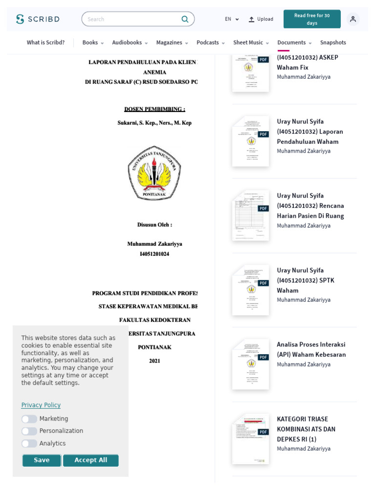 PDF LP Anemia Compress | PDF | Scribd | Information Technology