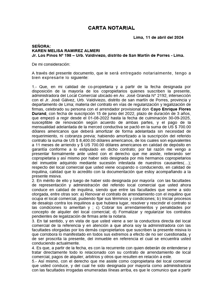 Consulado General Del Peru Nueva York Modelo de Poder para ...