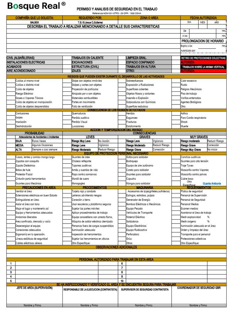 DSO8 - Permiso de Trabajo | PDF | Soldadura | Construcción