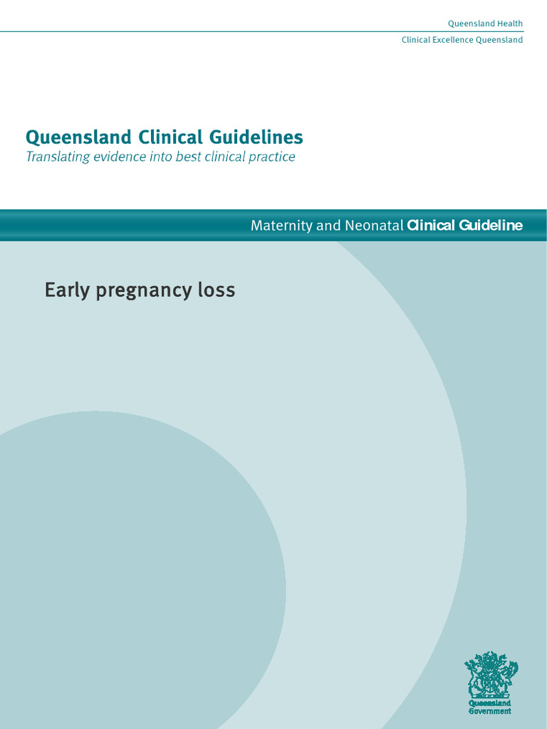 Queensland Clinical Guideline On Early Pregnancy Loss | PDF ...