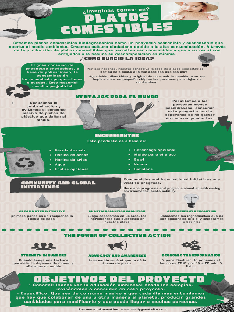Green Modern Textured Environmental Sustainability Infographics | PDF ...