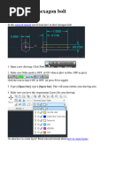 Drawing a Screw in AutoCAD: A Guide | PDF | Triangle | 3 D Computer ...