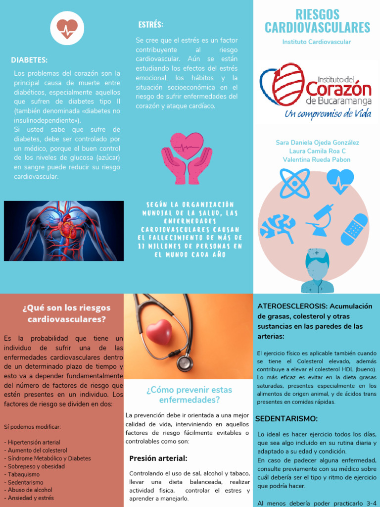 Riesgos Cardiovasculares Folleto | PDF | Enfermedades cardiovasculares ...