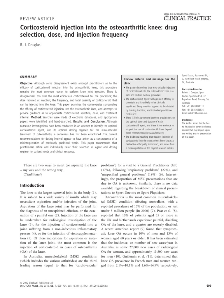 Int J Clinical Practice - 2012 - Douglas - Corticosteroid Injection ...